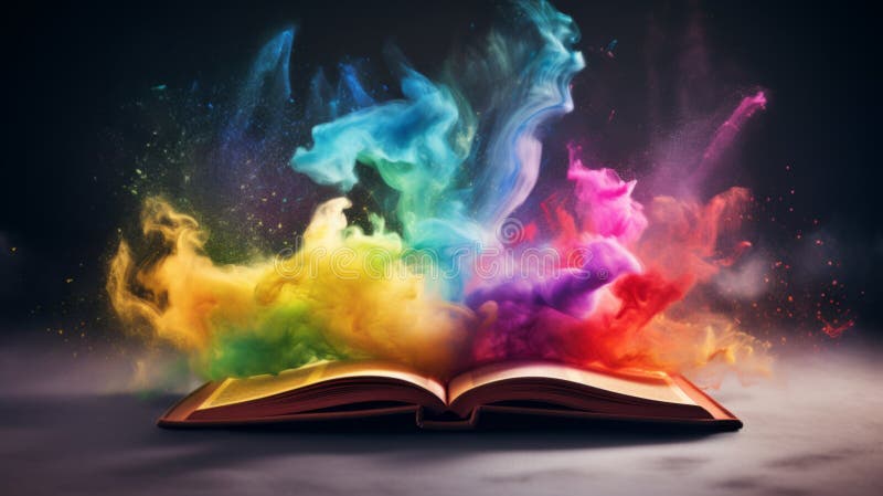 Open Book Color Splash Stock Illustrations – 105 Open Book Color Splash ...