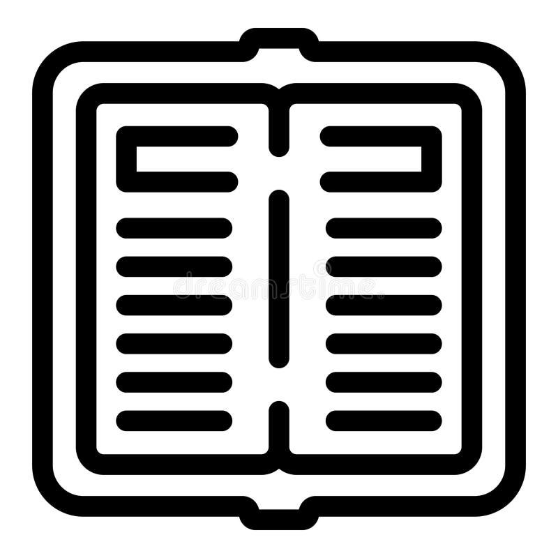 Open Book Spreading Knowledge Education Reading Icon Sign Stock Vector ...