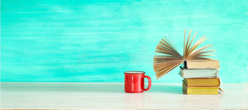 Open Book on a Stack of Books, Business,reading, Learning, Education ...