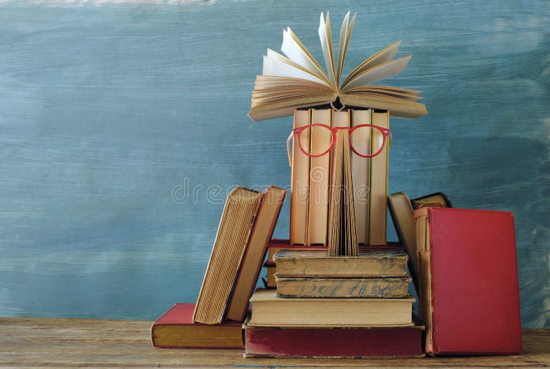 Open Book on a Stack of Books, Reading, Education,learning Concept ...