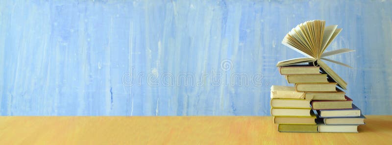 Open Book on a Stack of Books, Reading, Education,learning, Home Office ...