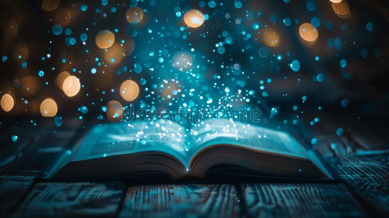 The Enchanted Open Book. AI Generated Stock Image - Image of ...