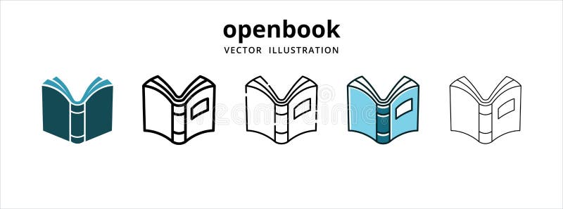 Open Book Symbol of Knowledge Vector Logo Illustration Design Template ...
