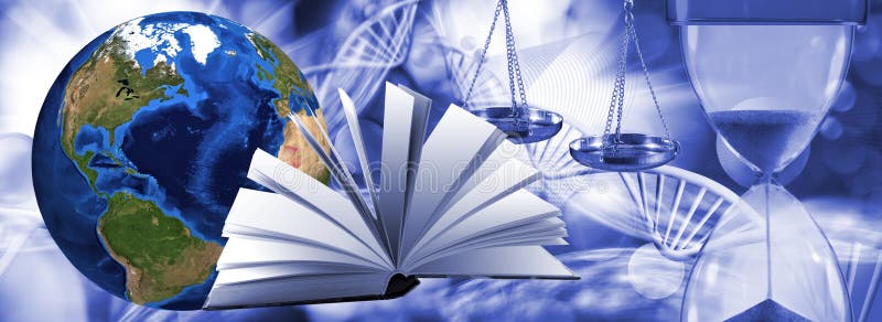 An Open Book Symbolizing the Source of Knowledge. a Book Lying on a ...