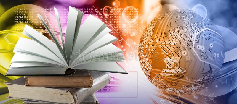 An Open Book Symbolizing the Source of Knowledge. a Book Lying on a ...