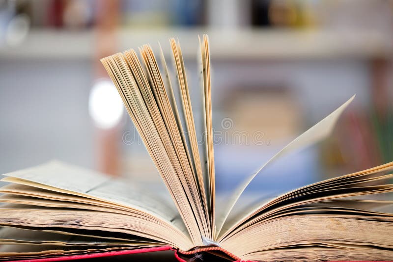 An open book on table stock image. Image of books, education - 196827083