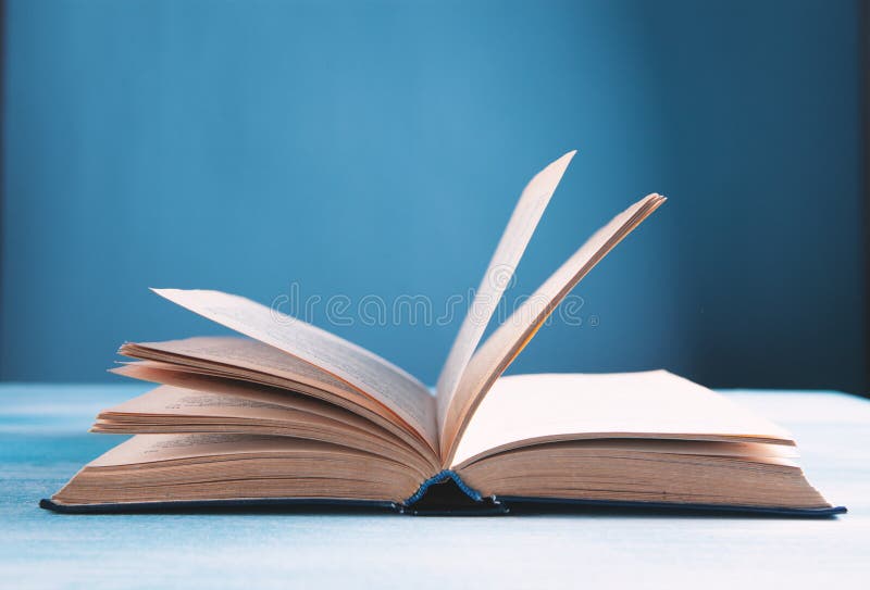 Open book on the table stock photo. Image of book, reading - 217285710