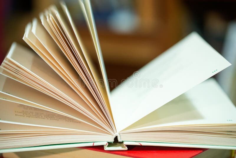 Open Book on Table. Back To School Stock Photo - Image of book ...
