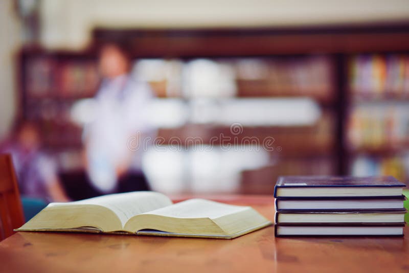 Open book on the table stock photo. Image of literature - 236209654