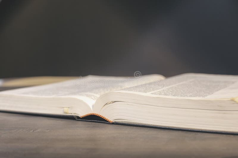 Open book on the table stock photo. Image of study, book - 260992008
