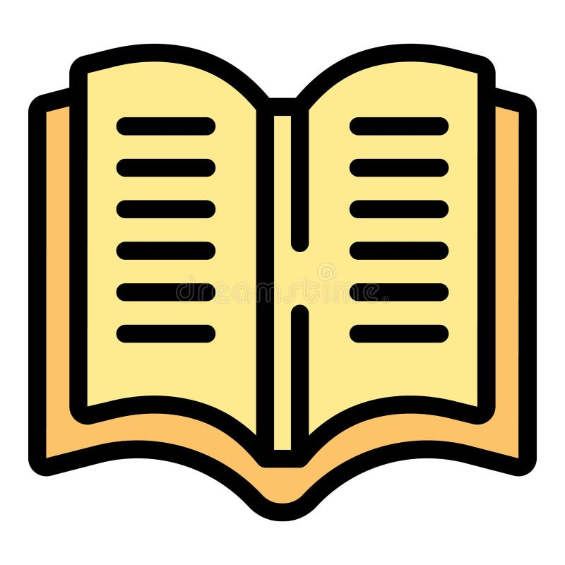 Open Book with Text Lines Representing Learning and Knowledge Stock ...