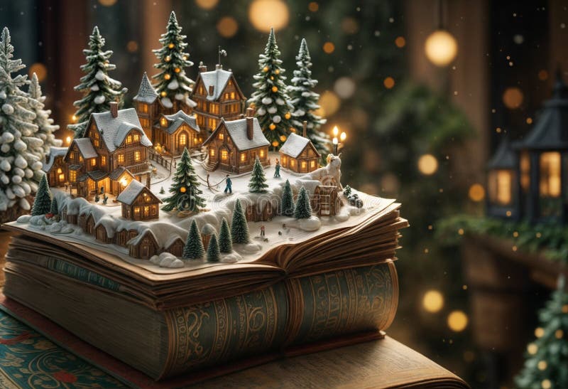 Open Book with a Three-dimensional Image is a Digital Artwork Featuring ...