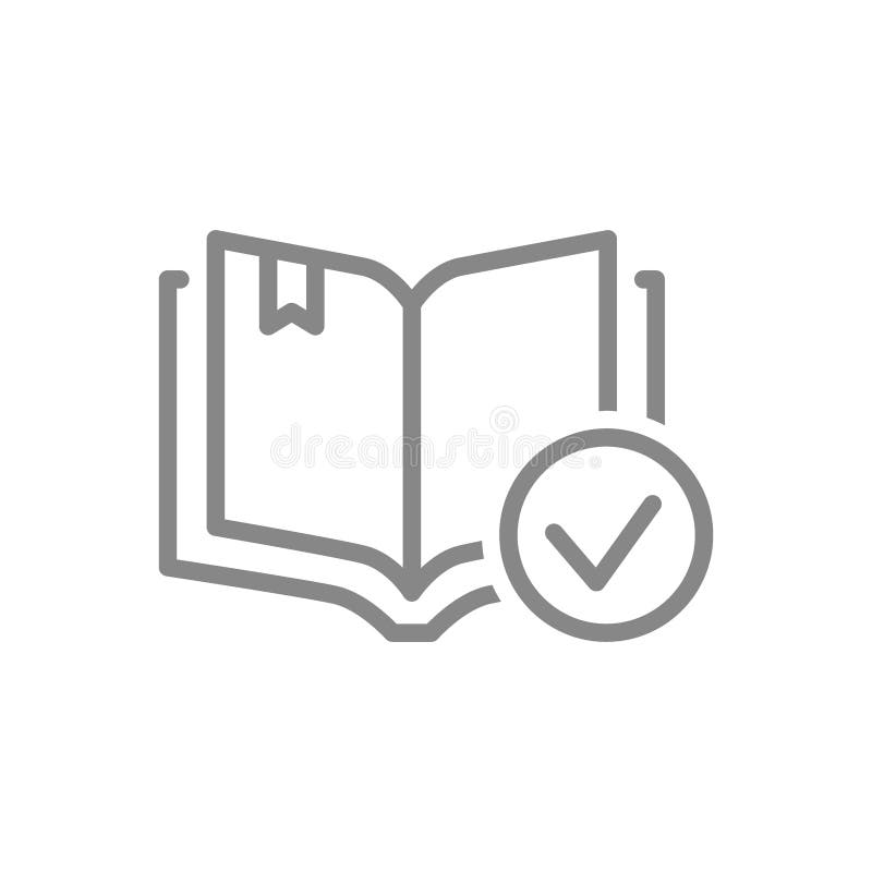 Open Book with Graduation Cap Line Icon. College, Higher Education ...