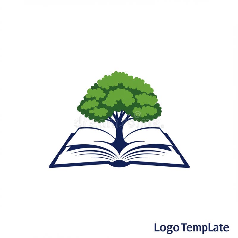 An Open Book with a Tree Growing from Its Center is Depicted. the Tree ...