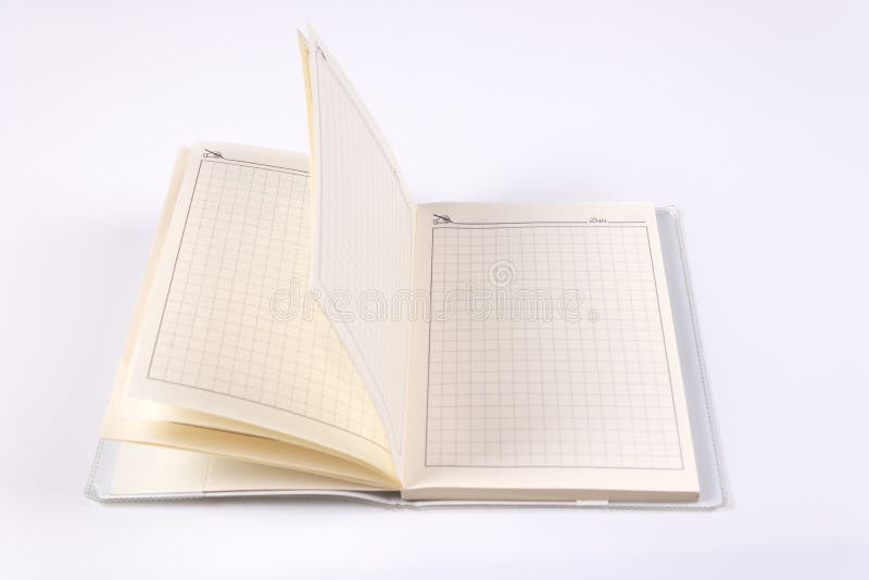 Open Book Turns Pages Top Angled View Stock Image - Image of message ...