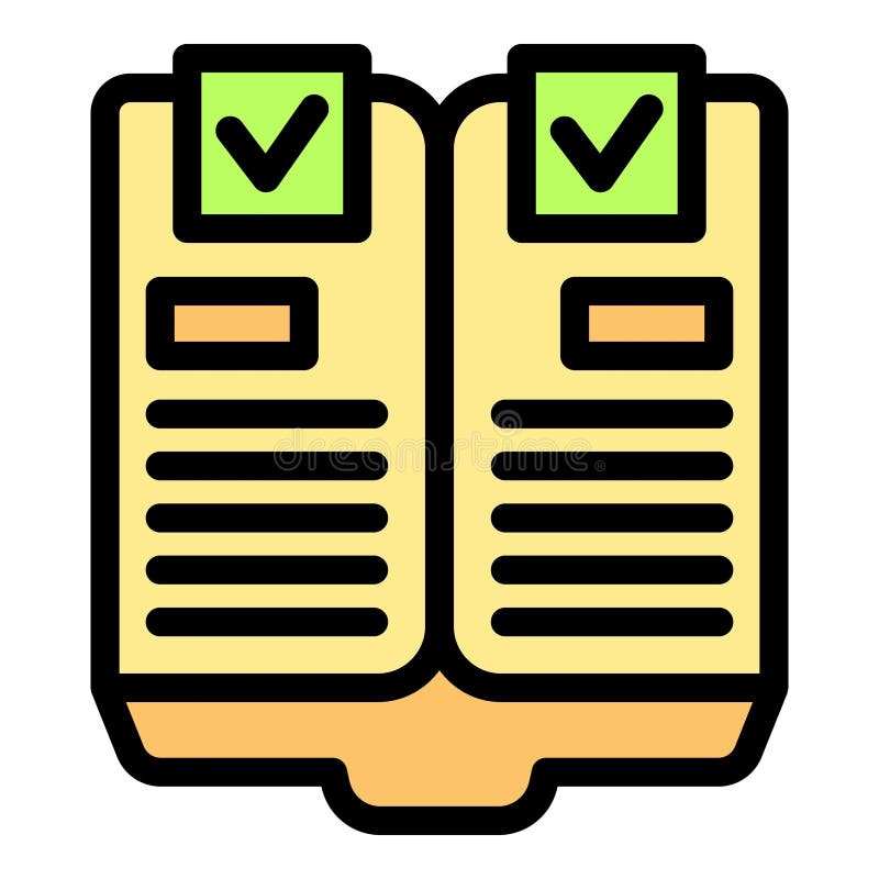 Open Book with Check Mark Representing Concept of Approved Learning ...