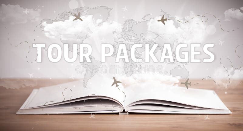 Open Book, Vacation Concept Concept Stock Photo - Image of text, world ...