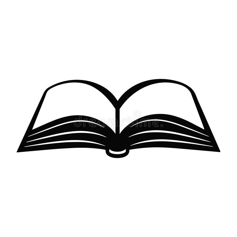 Book Icon Black And White Vector