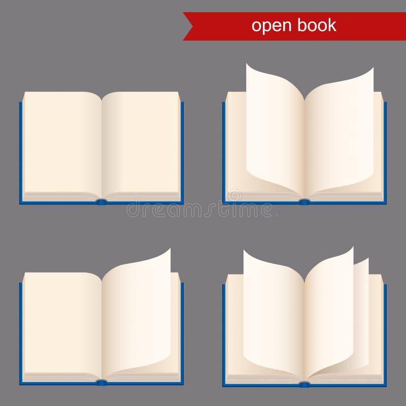 Open book. vector icon. stock vector. Illustration of document - 85722641