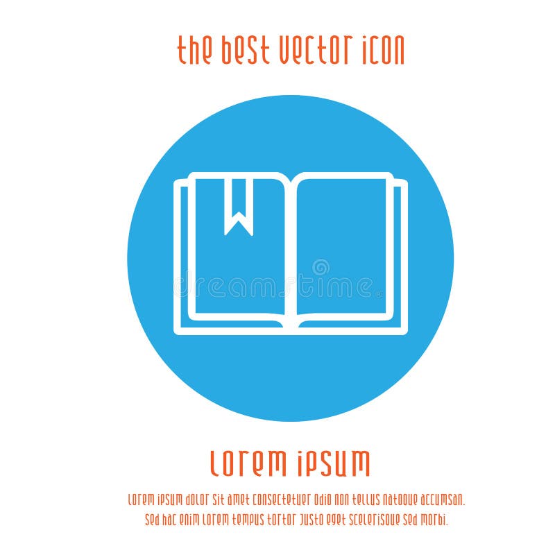Open Book Vector Icon Eps 10. Simple Isolated Illustration Stock Vector ...
