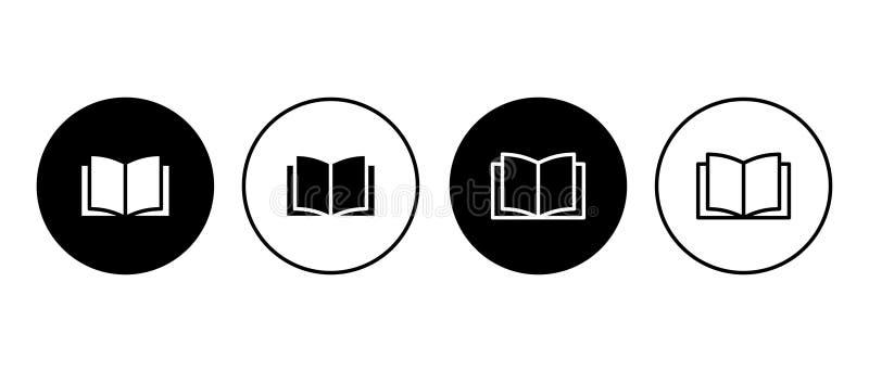 Open Book Vector Icon Set. Online Library Symbol Stock Vector ...