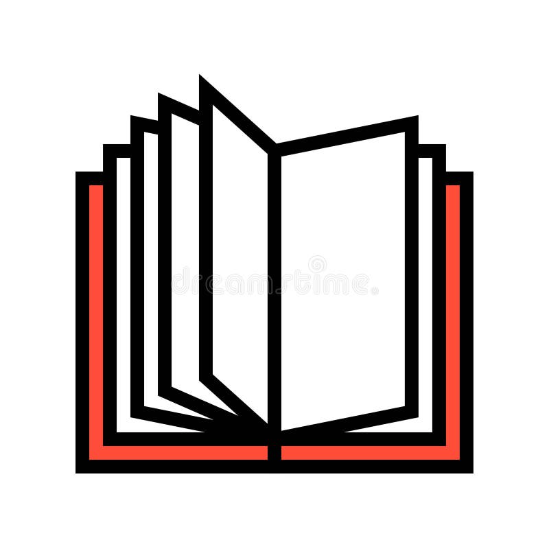 Open Book Vector Illustration, Filled Style Icon Stock Vector ...
