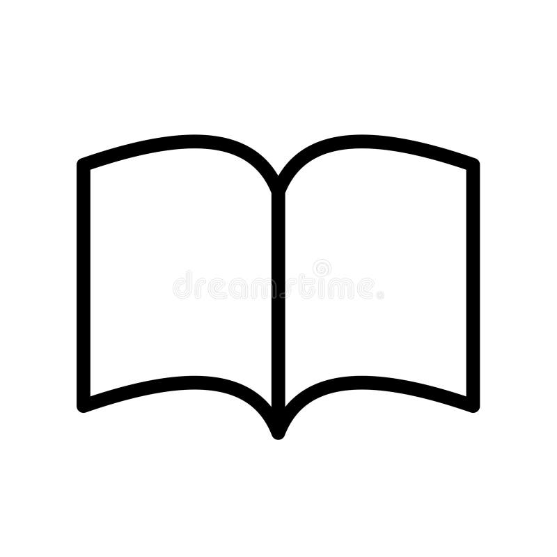 Open Book Vector Illustration Stock Vector - Illustration of notebook ...