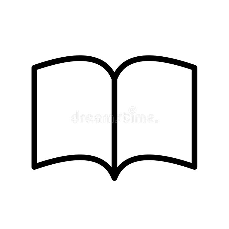 Open Book Vector Illustration Stock Vector - Illustration of notebook ...