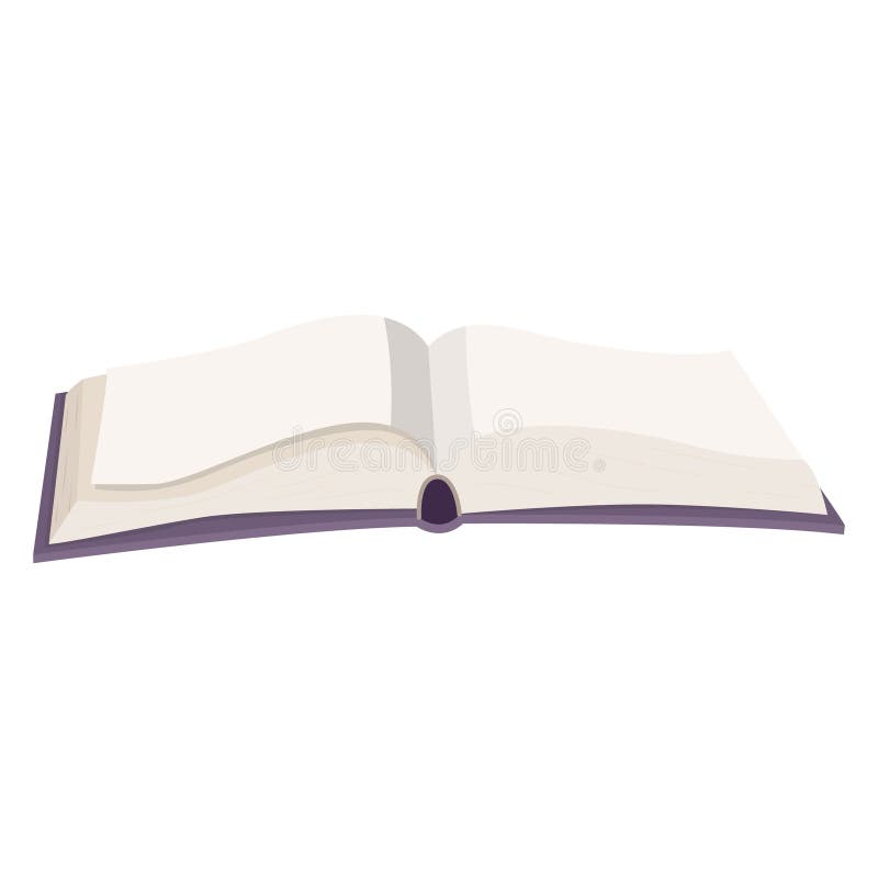 An Open Book. Vector Illustration on a White Background Stock Vector ...