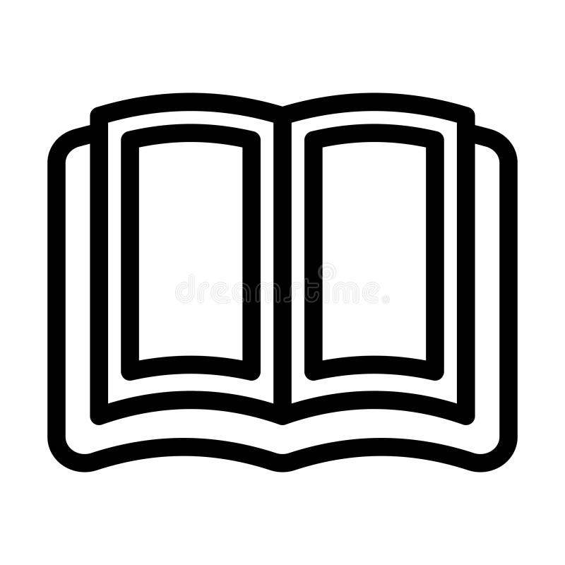 Open Thick Book Vector Icon Stock Illustrations – 460 Open Thick Book ...