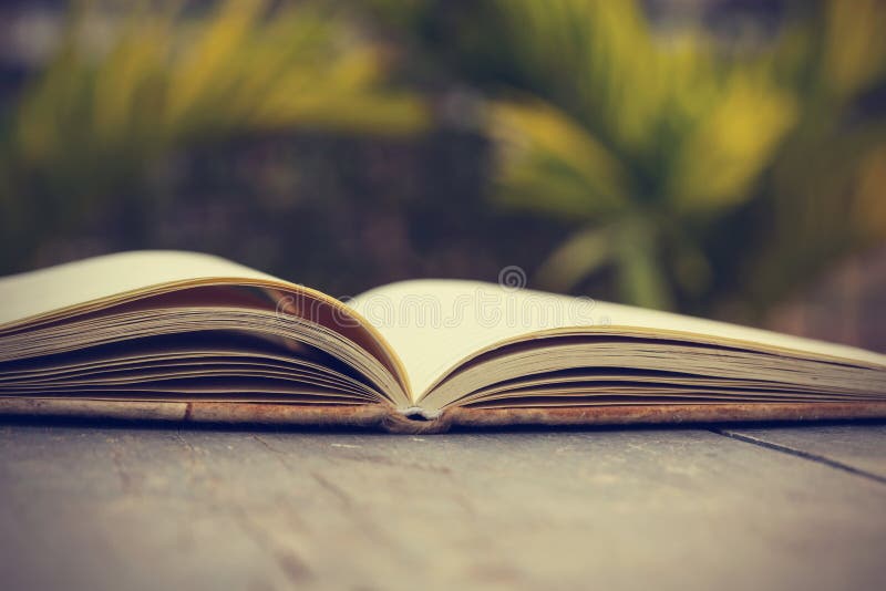 Open Book - Vintage Effect Style Picture Processing Stock Image - Image ...