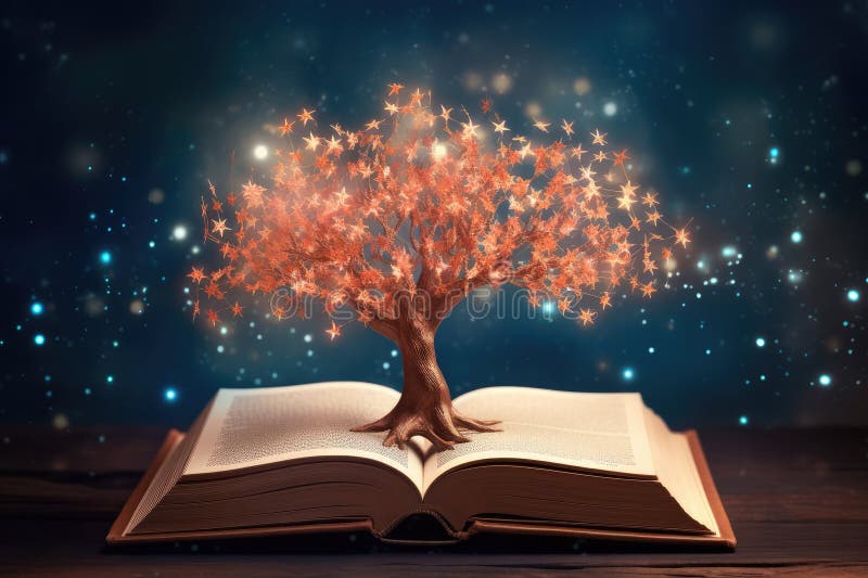 An Open Book from Which the Tree of Knowledge Grows, the Concept of the ...