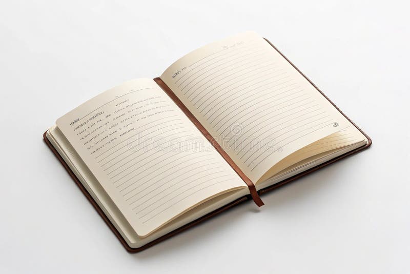 Textbooks Open Book Isolated White Background Top View Stock Photos ...