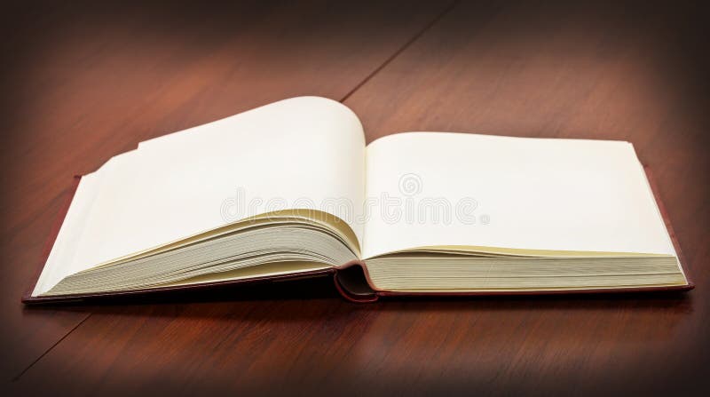 Open Book with White Sheets Stock Photo - Image of light, shiny: 61812904