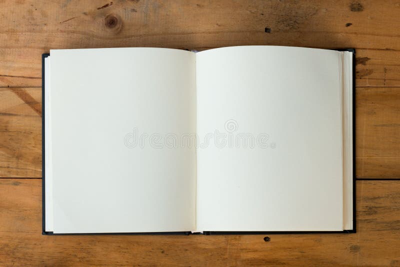 Open Pages of a Blank Sketch Book Stock Image - Image of artistic, draw ...