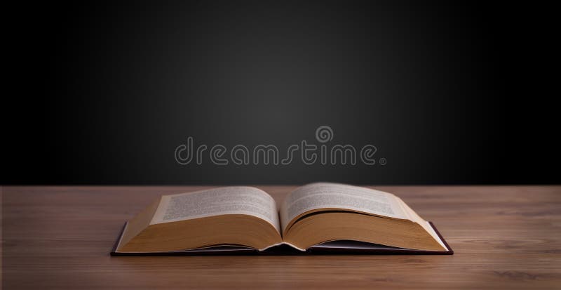 Open book on wooden deck stock image. Image of library - 87487799