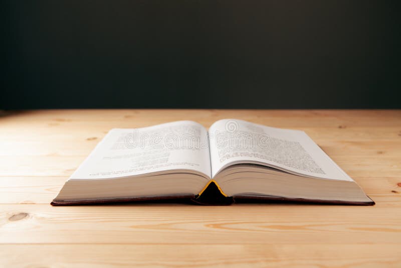 Open book on the table stock image. Image of copy, design - 216028119