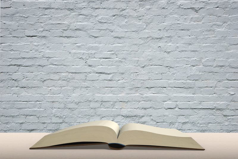 Open Book Of Grass And Soil Texture Page. 3D Illustration Stock Image ...