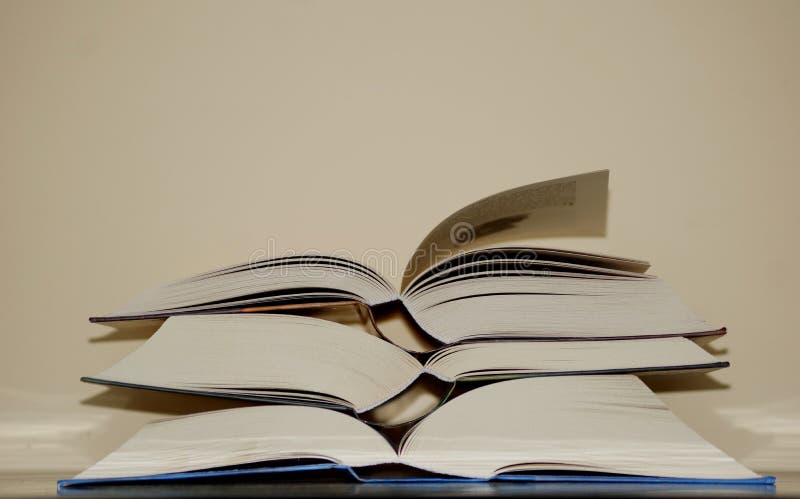 Open books. stock photo. Image of books, concept, halfopen - 200984794