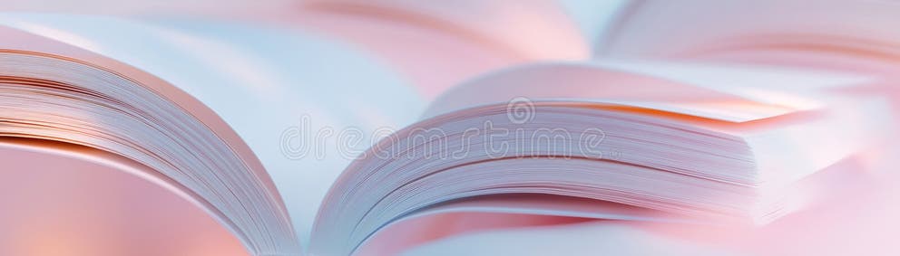 Open Books with Glowing Pages Hover Gently in a Soft Pastel Gradient ...