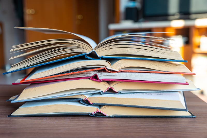 Open books stock photo. Image of stack, preparation - 203777144