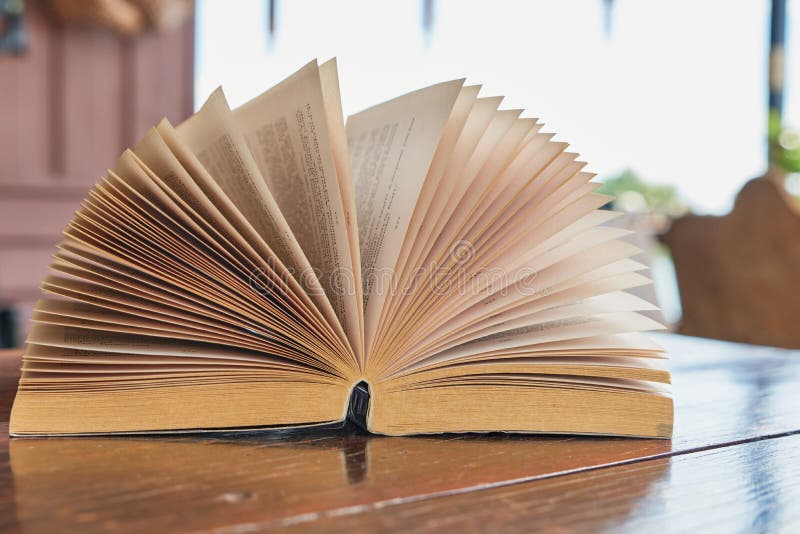 Open books on the table stock photo. Image of desk, read - 188949854