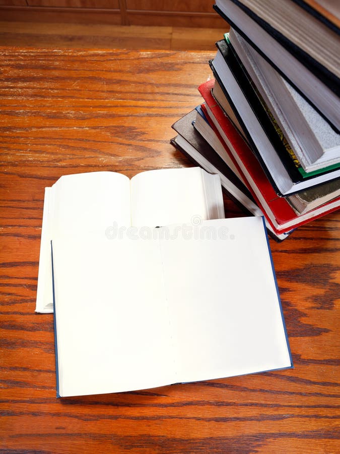 Open books on wooden table stock image. Image of culture - 36181933