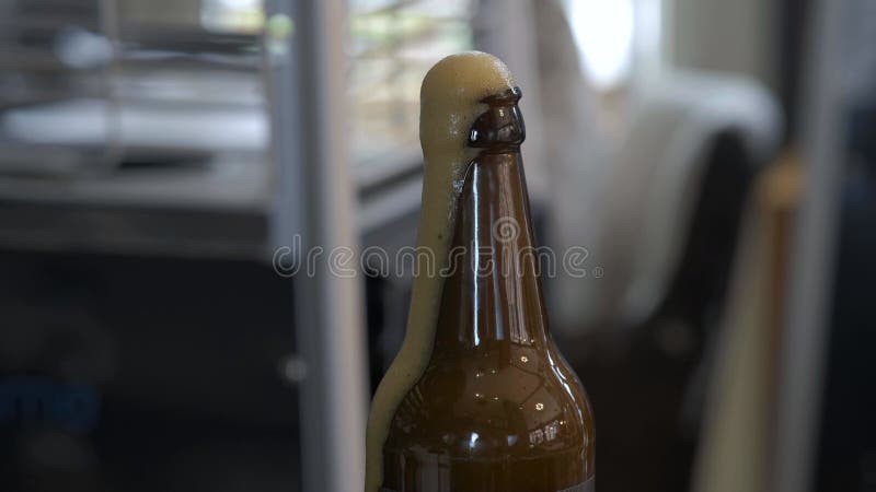 Open a Bottle of Beer. Slow Motion Stock Footage - Video of bottle ...