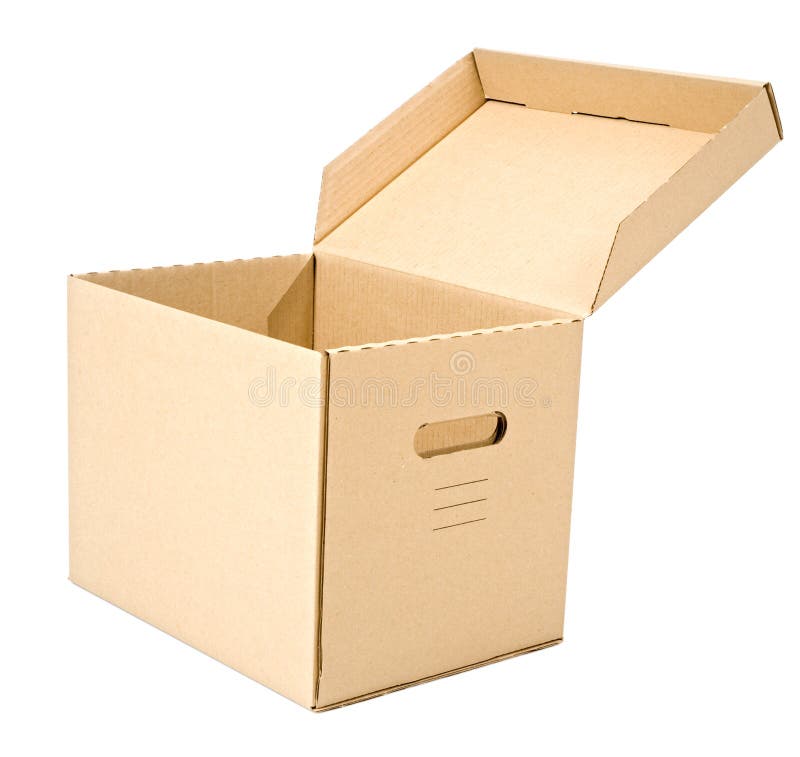 Open Cardboard Box Top View Stock Photo - Image of packet, office: 60810186