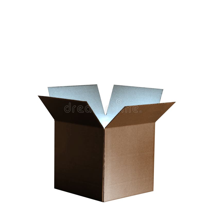 Open box stock photo. Image of light, packaging, package - 8048726