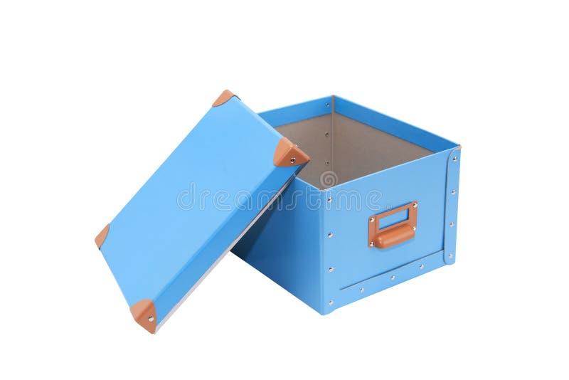 Open Box stock image. Image of symbol, blue, packaging - 53533105