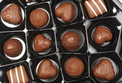 Open box of chocolates stock image. Image of tray, shaped - 29727787