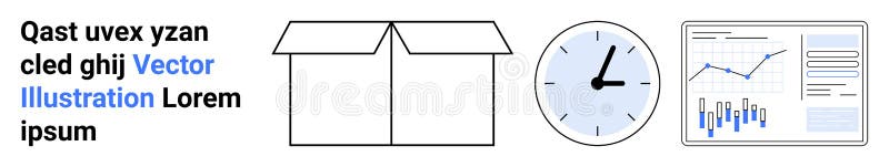 Open Box, Clock, and Data Analytics Board for Logistics and Time ...