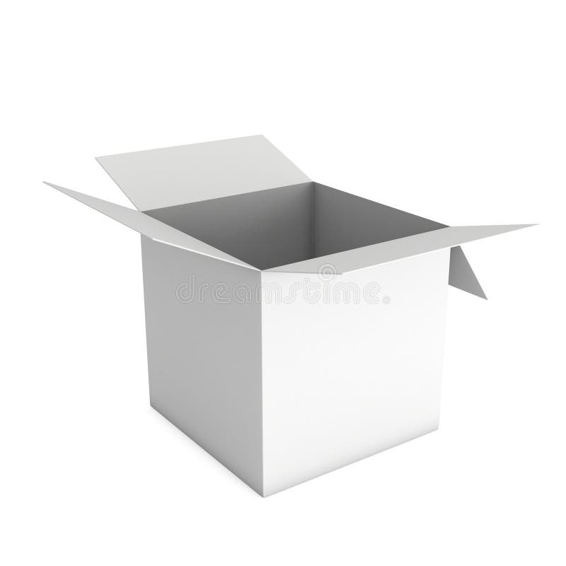 Open box 3d stock illustration. Illustration of empty - 80242035